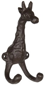 Kovový nástěnný háček v designu žirafy - 7*6*15 cm
