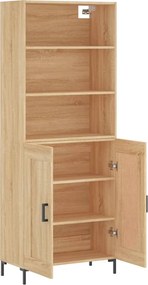 Skříň highboard dub sonoma 69,5 x 34 x 180 cm kompozitní dřevo 3189960