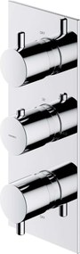 OMNIRES Y - Termostatická baterie pod omítku, pro 3 spotřebiče, chrom Y1238-KROCR