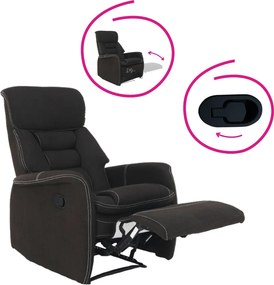 Relaxační křeslo, látka, KOMFY