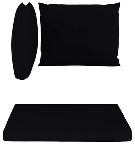Set polstrování na zahradní nábytek MAJKEN, černý