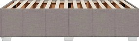 Rám postele bez matrace taupe 100 x 200 cm textil 3284815
