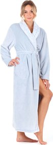Flora ledově modrá - Dámský Župan s Límcem 25 56 5251 - XL