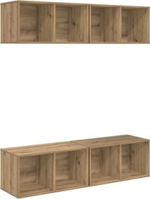 Sestava TV skříněk 4 ks Artisanový dub Kompozitní dřevo 3393533