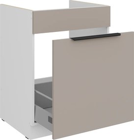ARIA lb | dolní skříňka 60 ZL 1S dřezová | 60 cm | PREMIUM BOX | bílá/béžová