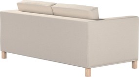Potah na pohovku IKEA  Karlanda rozkládací, krátký barva šedá látka pletený vzor