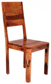 Indický nábytek - Židle Tina z masivu palisandr Světle medová