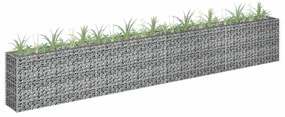 Gabionový vyvýšený záhon pozinkovaná ocel 360 x 30 x 60 cm 145642