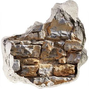 Wallmuralia Fotoobraz díra na stěnu Kamenná zeď 75x75 cm