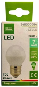 LED Žárovka E27 248000064 7W - malá baňka