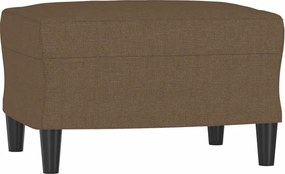 Křeslo s podnožkou hnědé 60 cm textil 3201130