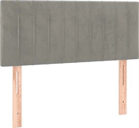vidaXL Box spring postel s matrací 80 x 200 cm samet [3127577] Barva: Černá