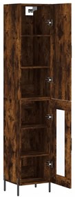 Skříň highboard kouřový dub 34,5 x 34 x 180 cm kompozitní dřevo