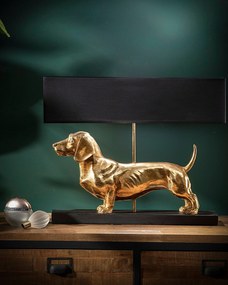 Dekorační stolní svítidlo Gold Dog výška 48cm