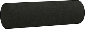 2místná pohovka s polštáři černá 140 cm textil 3200825
