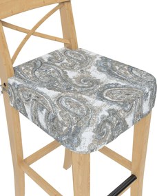 Sedák na židli IKEA Ingolf - barová barva vícebarevná látka pletený vzor, vzorované