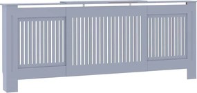 Kryt radiátoru 2 ks Šedá 205 x 20,5 x 81,5 cm Kompozitní dřevo 3403239