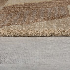 Flair Rugs, Kusový koberec Moda Asher Natural, 120x170, hnědá, chodba / předsíň