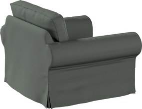 Potah na křeslo IKEA Ektorp barva zelená látka pletený vzor