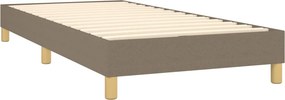 Box spring postel s matrací taupe 90x190 cm textil 3140581