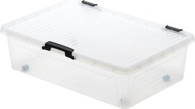 Box s víkem, 60 × 40 × 16 cm, 24 l, transparentní