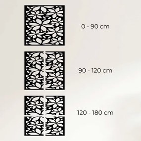 Dřevěná nástěnná dekorace obraz květina I SENTOP PR0281