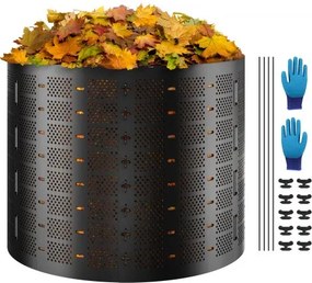 Kompostovací koš 832,8 l, venkovní rozšiřitelný kompostér