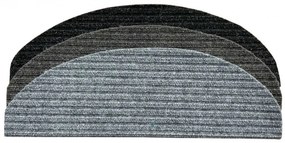 Vopi Nášlapy na schody Rio šedé půlkruh, samolepící - 28x65 půlkruh (rozměr včetně ohybu)