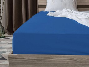 Jersey prostěradlo tmavě modré 180 x 200 cm