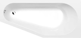Polysan Polysan, TIGRA asymetrická vana 150x75x46cm, prava, bílá, 72933