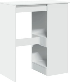 vidaXL Barový stůl s regály 90 x 47,5 x 103,5 cm kompozit [854337] Barva: kouřový dub