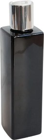 Dávkovač na mýdlo 250 ml černý s bílo-stříbrným DISC TOP LUNA