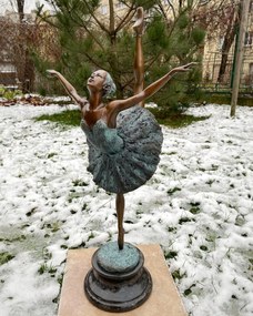 Bronzová socha soška - Tanečnice baletu