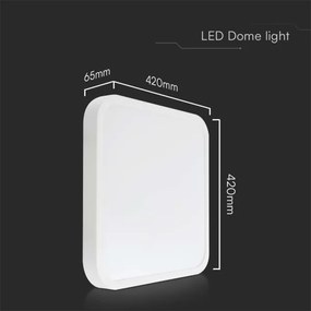 LED Koupelnové stropní svítidlo LED/48W/230V 3000K IP44 42x42 cm bílá