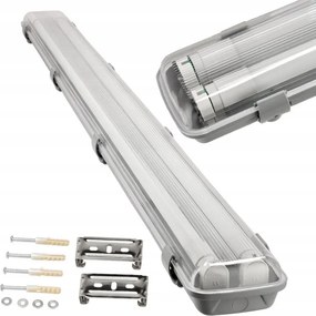 3x Hermetické svítidlo + 6x LED trubice 120cm 4000K