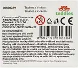 TEDDIES Traktor s vlekem s rotavátorem / Setrvačníkový pohon / 52 cm /