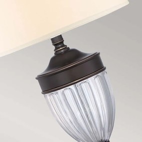 Quoizel QZ-DENNISON-PB - Stolní lampa DENNISON 1xE27/60W/230V bronzová