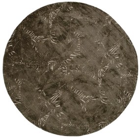 OnaDnes -20% Hoorns Hnědý kulatý koberec Naly 200 cm