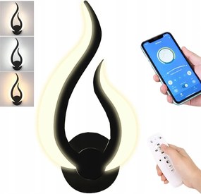 Nástěnná Lampa Smart Led Vnitřní Do Ložnice, Obývacího Pokoje 10W Dálkový Ovladač