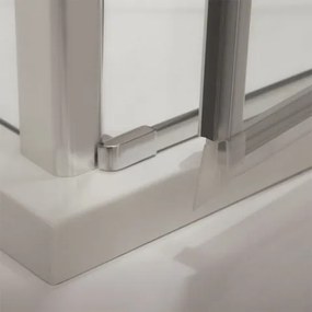 Roltechnik Outlet Jednokřídlé sprchové dveře pro instalaci do niky DCN1 Varianta: šířka: 100 cm - (DCN1/100 - 736-1000000-00-02), Barva profilů a typ výplně: profily: brillant, výplň: transparent