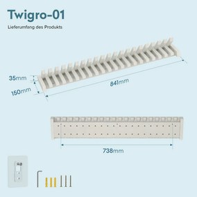 koupelnový držák DOPORRO Twigro 01 na ručníky a jiné