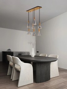 Designový lustr Voi 7 Šedá