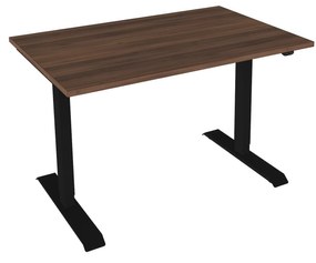 NOBL Dynamic Elektr. nastavitelný polohovací stůl 120x80 Dynamic Dekor stolové desky: ořech, Barva podnože: černá