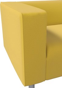 Potah na pohovku IKEA  Klippan 2-místná barva žlutá látka sametová