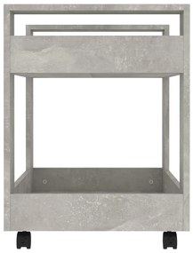 Kancelářský kontejner betonově šedý 60x45x60cm kompozitní dřevo - Default Title