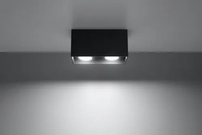 Stropní svítidlo SOLLUX Quad GU10 2x40W bez zdroje SL.0381 černá