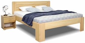 Vysoká pevná dřevěná postel APOLLO, masiv buk