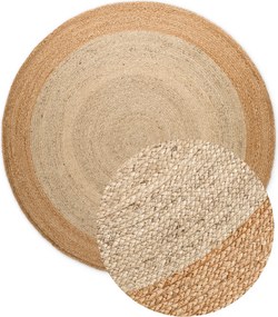 Hanse Home, Kusový koberec Looma 106225 Natur Ivory/Gold kruh, 100x100 (průměr) kruh, béžová, chodba / předsíň