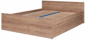 moderní dvoulůžková postel z dřevotřísky Cosmo C14 maride