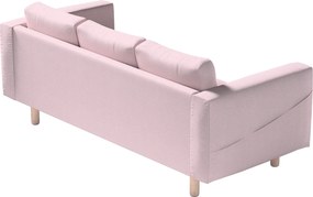 Potah na pohovku IKEA Norsborg 3-místná barva růžová látka pletený vzor